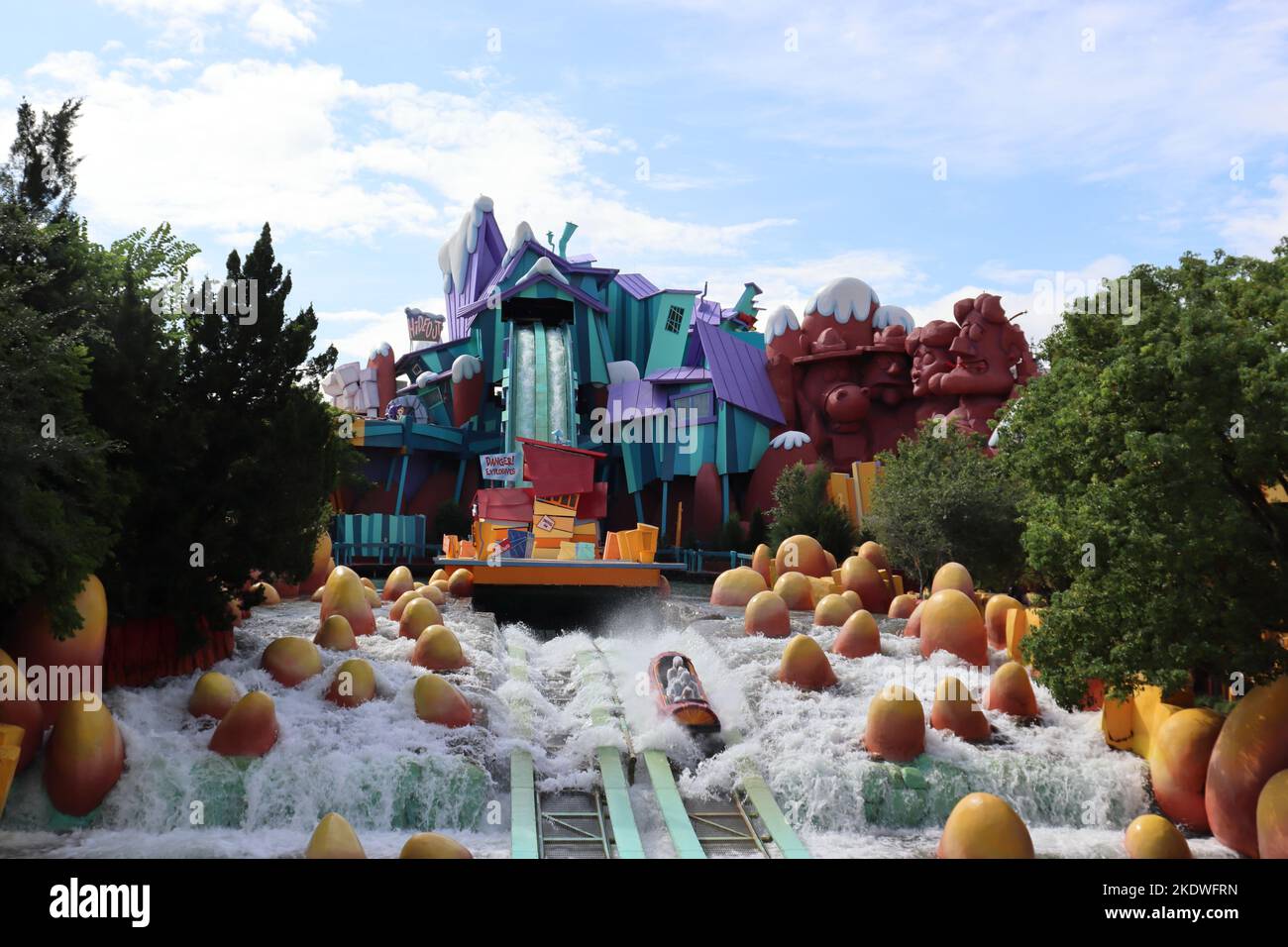 Imaginary waterslide architecture in Disney Hollywood Studios Stock ...