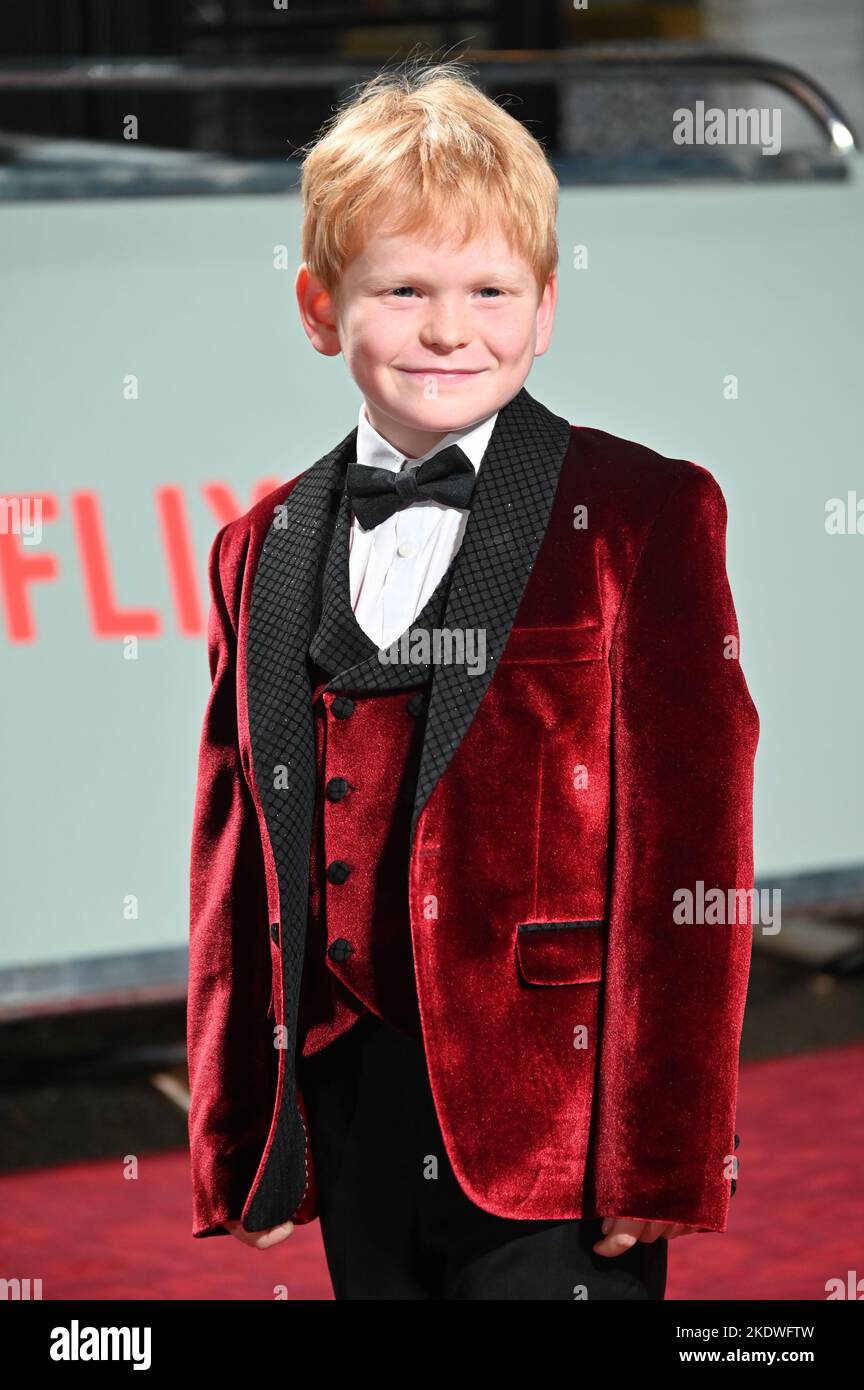 London, UK. 8th November, 2022. Teddy Hawley attends Netflix Present ...