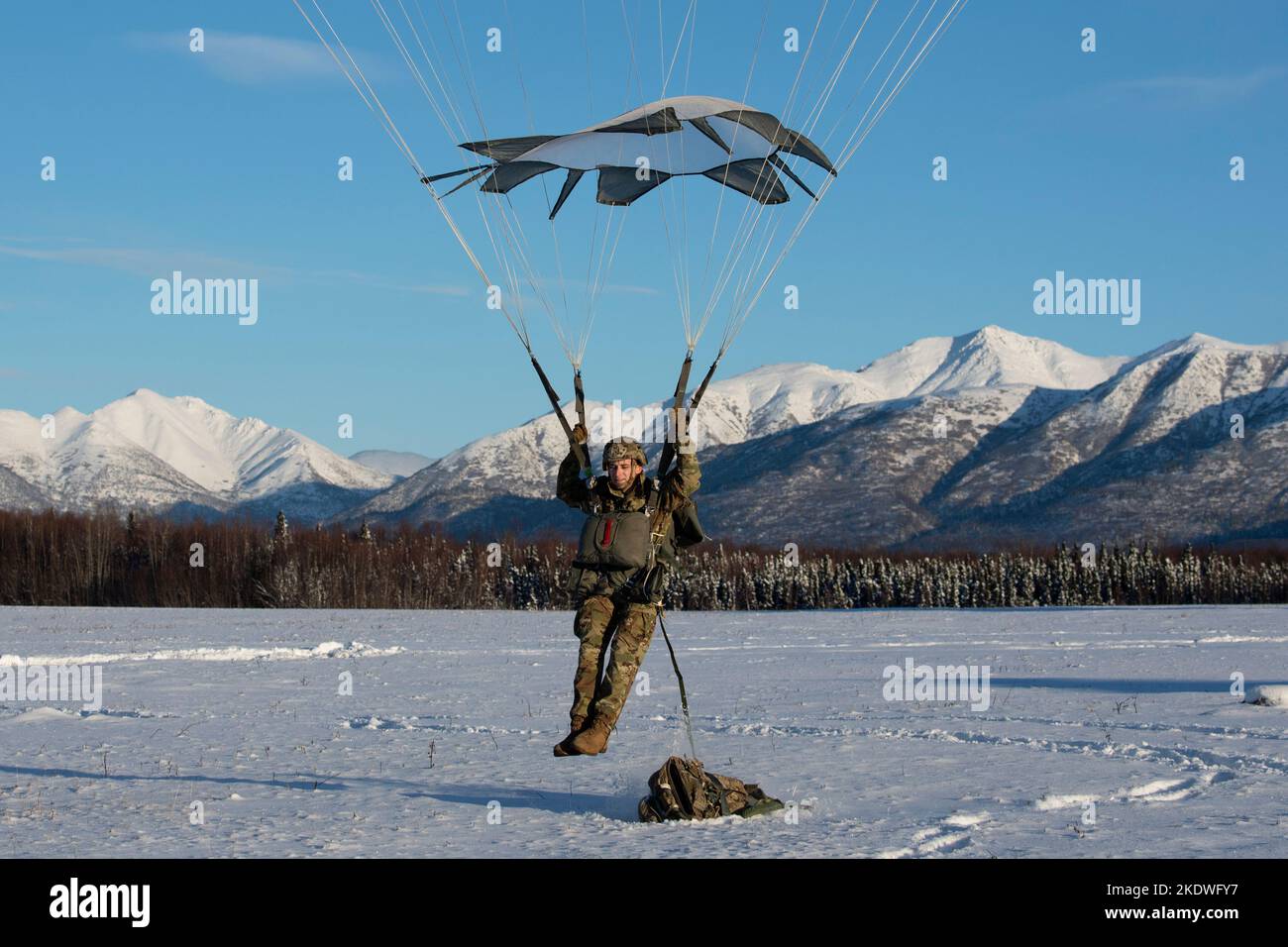 U.S. Army Sgt. Paul Martin, a paratrooper assigned to the 725th Brigade ...