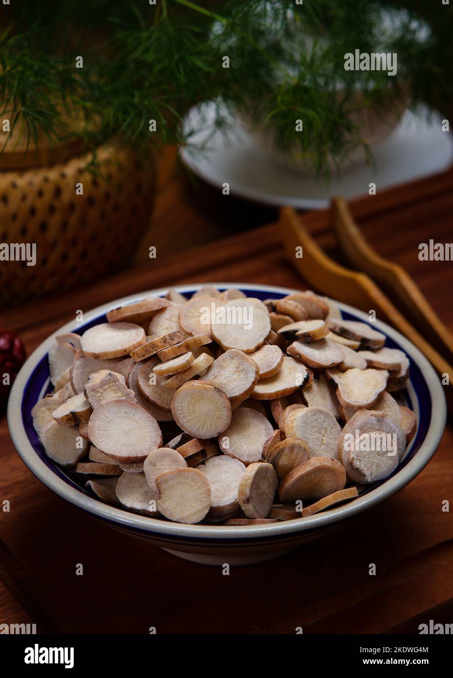 Traditional Chinese medicine radix paeoniae alba Stock Photo - Alamy