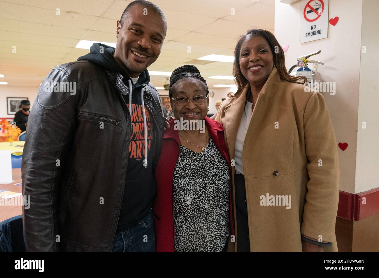 Attorney General Letitia James (R) visits Fort Greene Council Senior ...