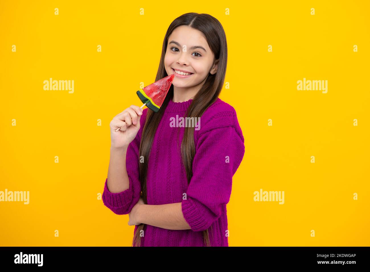 Child with lollipops candy. Stop eating sweets, sugar addiction. Teen ...