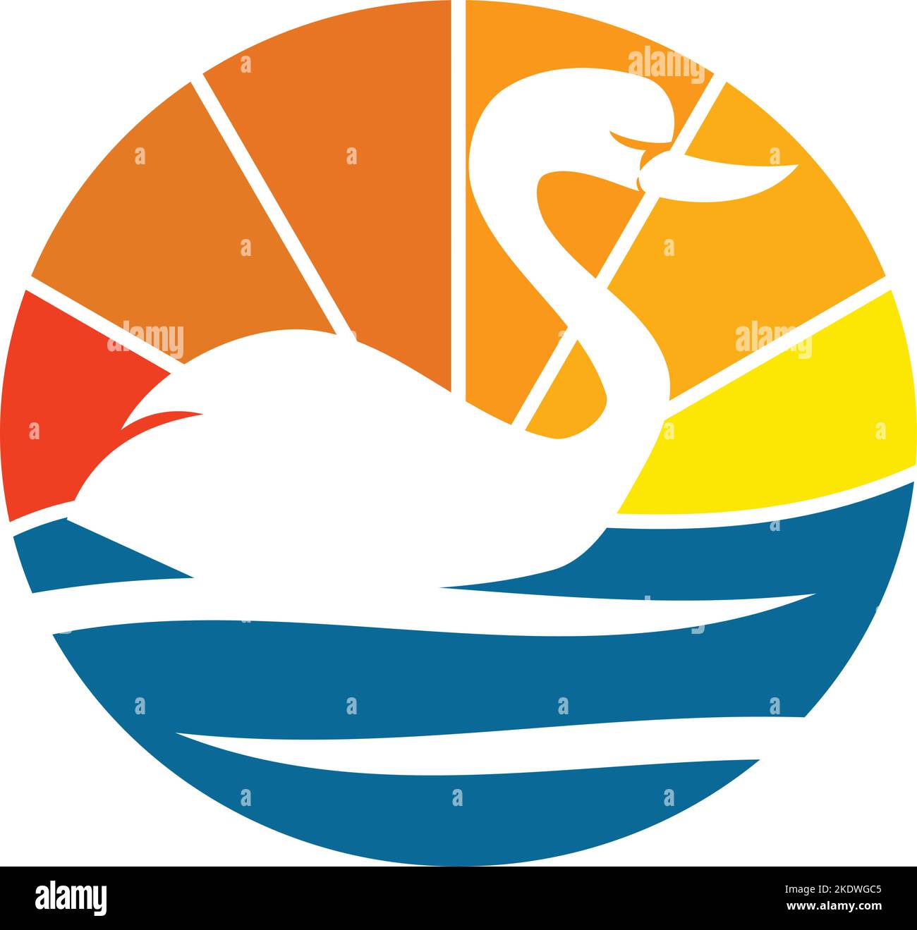 swan logo animal Icon Illustration Brand Identity Stock Vector Image ...