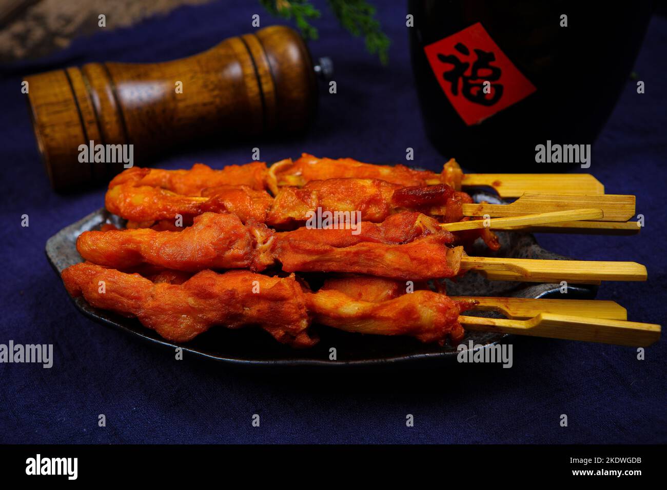 A small amount of flesh meat string Stock Photo - Alamy