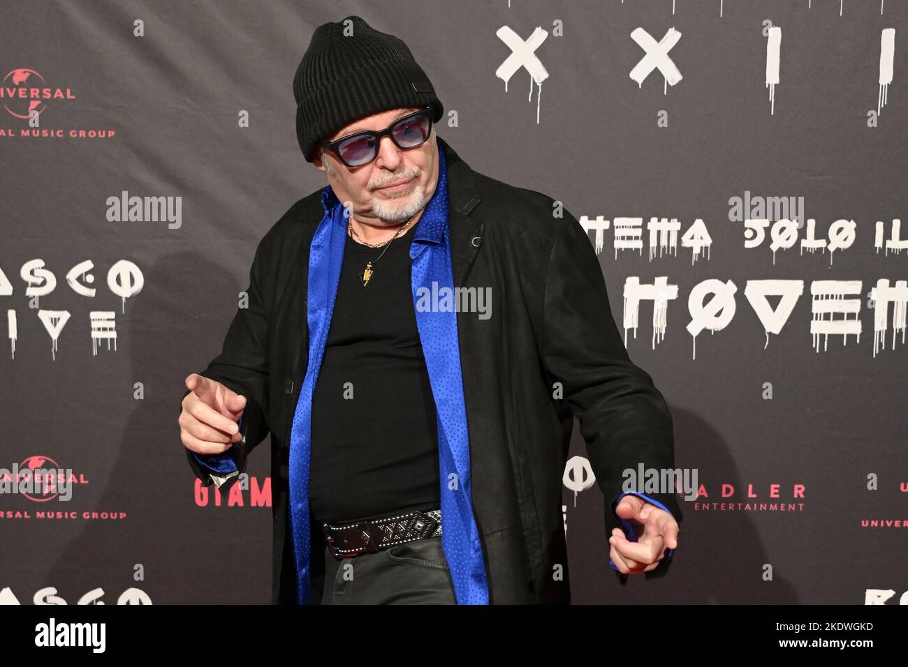 Rome, Italy. 08th Nov, 2022. Vasco Rossi attends at the red carpet of ...