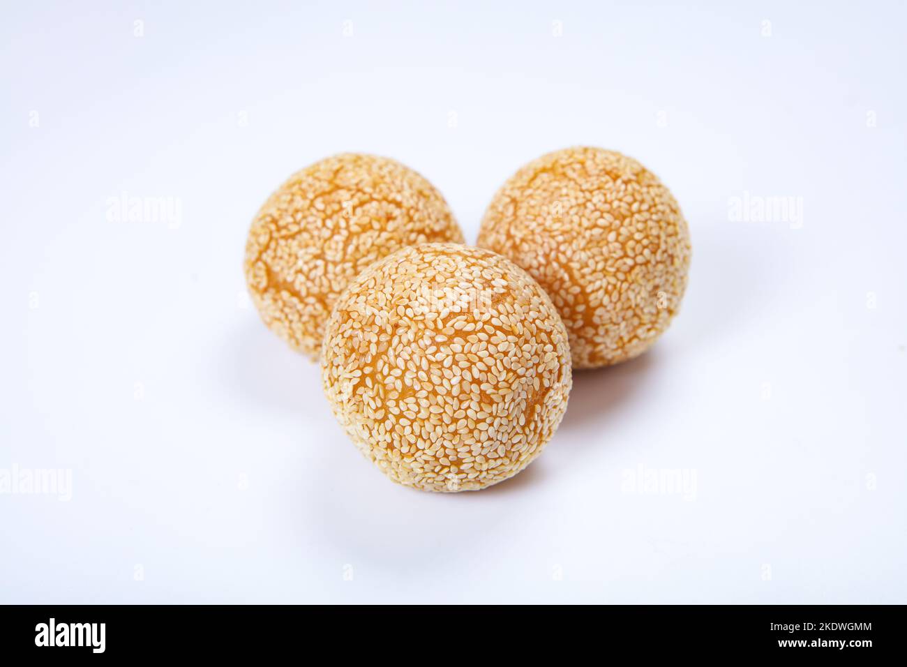 Three sesame balls Stock Photo - Alamy