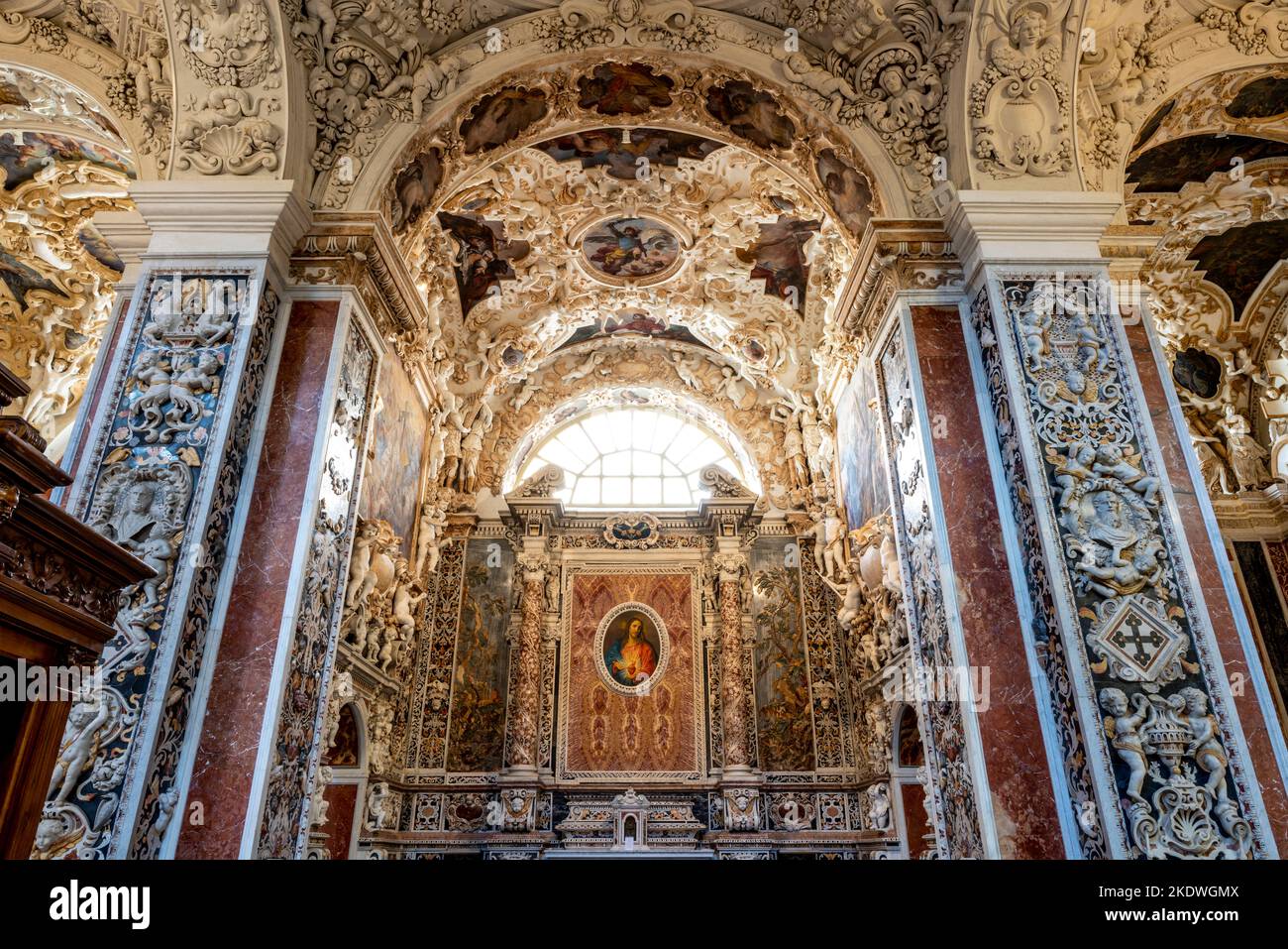 The Interior Of The Church Of The Gesu (also known as The Casa Professa ...