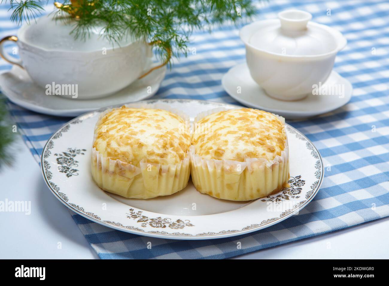 Delicious steamed cake Stock Photo - Alamy