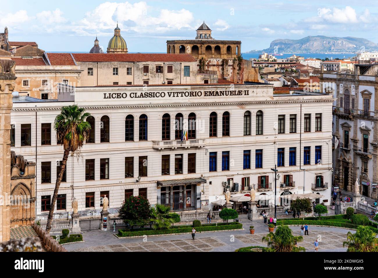 A View Of The Liceo Classico Vittorio Emanuele II Building From The ...