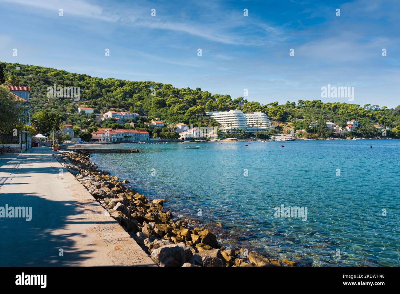 Scenic bay on Lopud Island, Croatia Stock Photo - Alamy