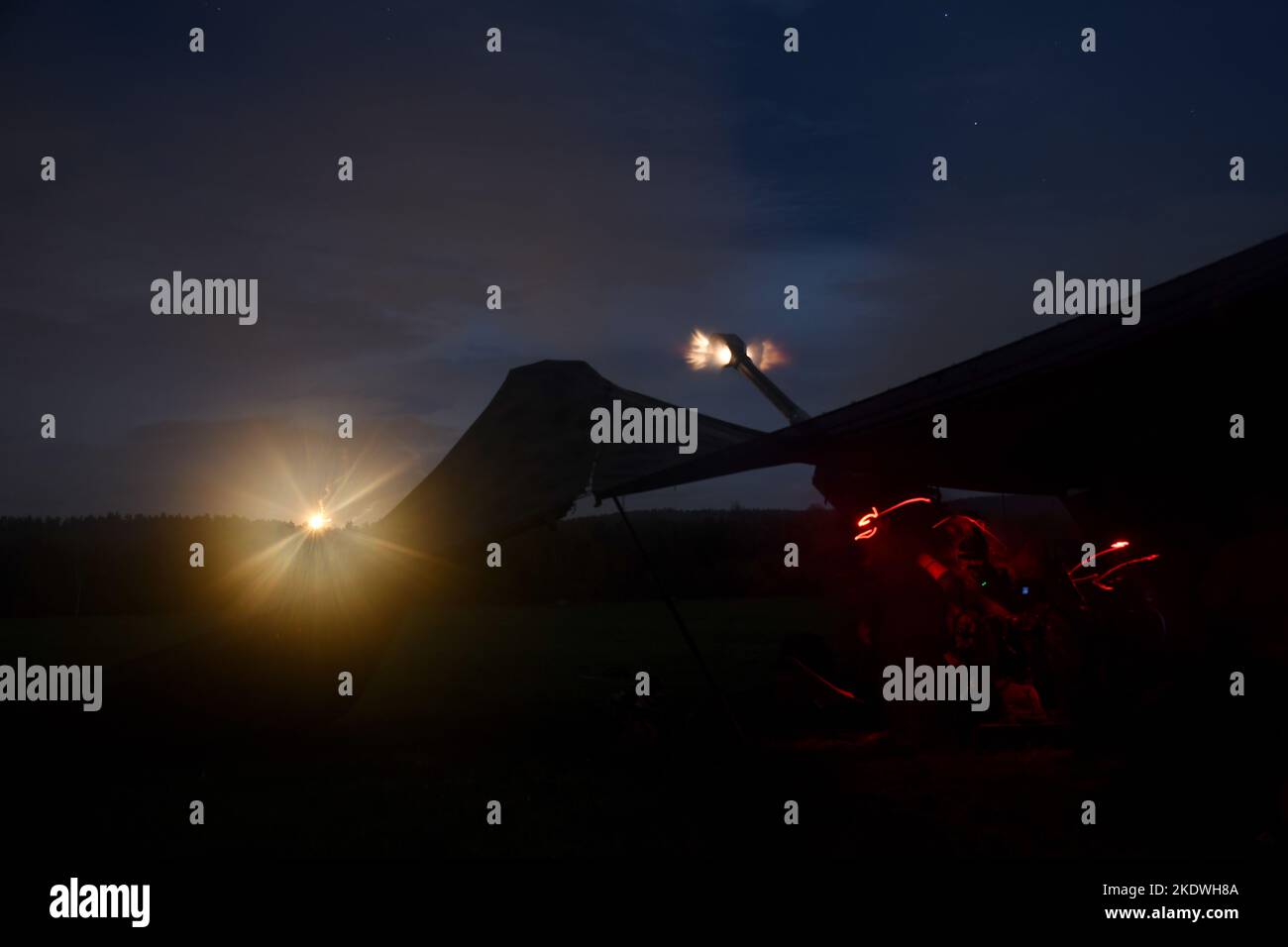 U.S. Soldiers assigned to Carnage Battery, Field Artillery Squadron ...