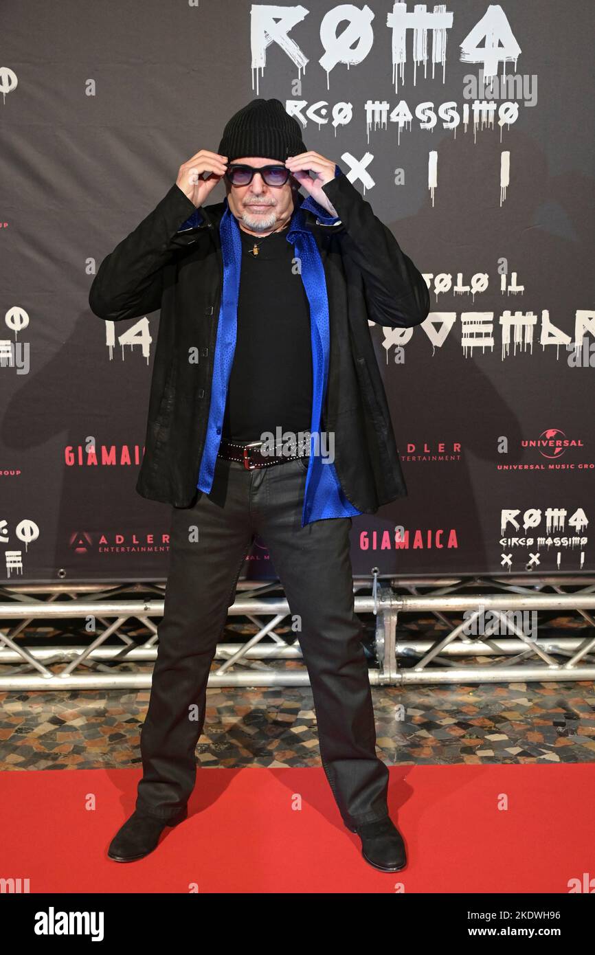 Vasco Rossi attends at the red carpet of the movie Vasco Live Roma ...