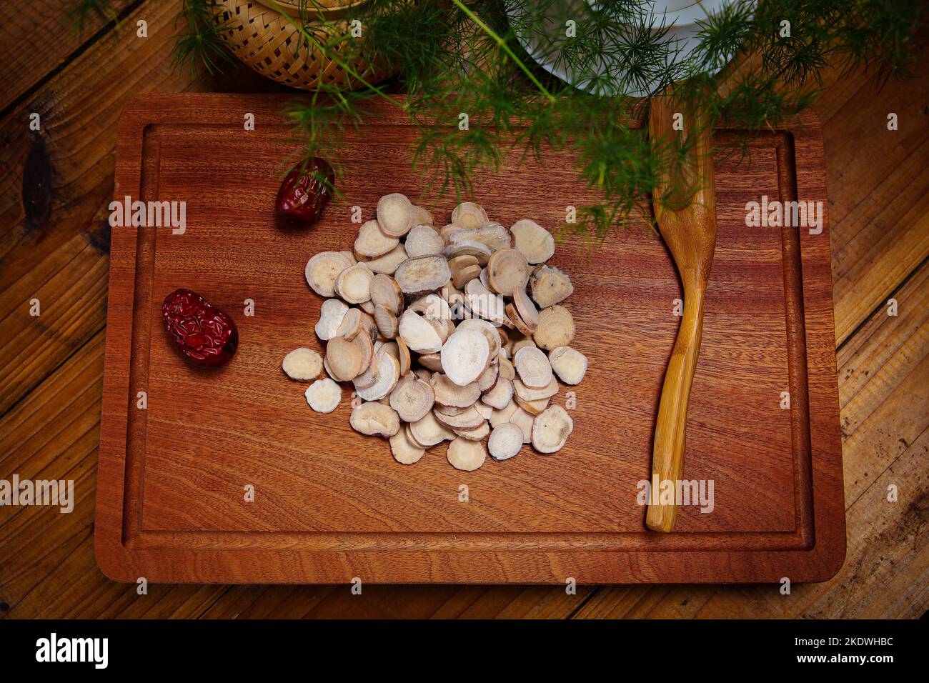Traditional Chinese medicine radix paeoniae alba Stock Photo - Alamy