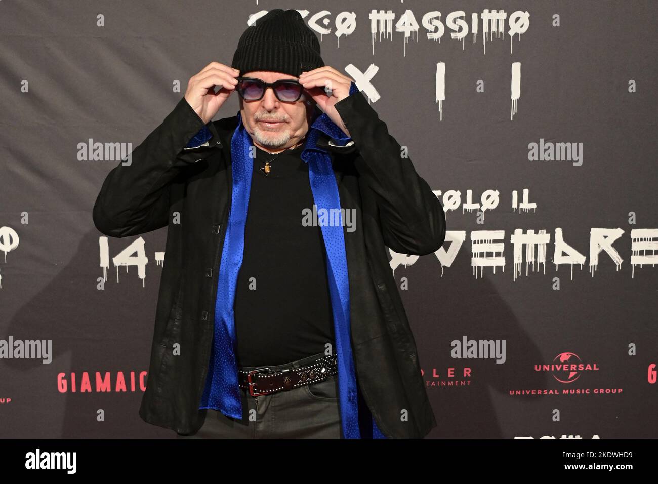 Vasco Rossi attends at the red carpet of the movie Vasco Live Roma ...
