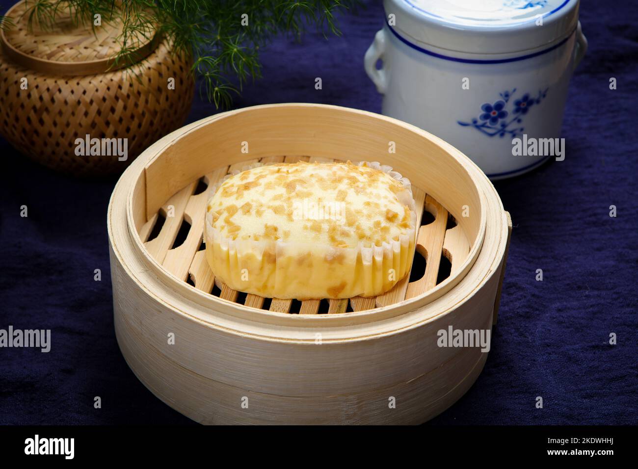 Delicious steamed cake Stock Photo - Alamy