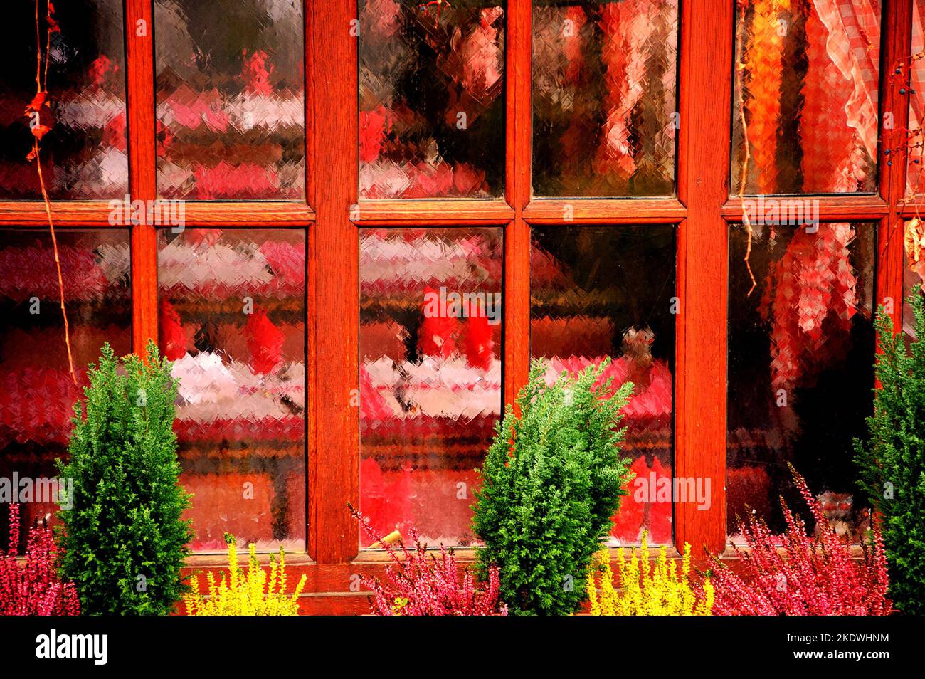 View through cafe window france hi-res stock photography and images - Alamy