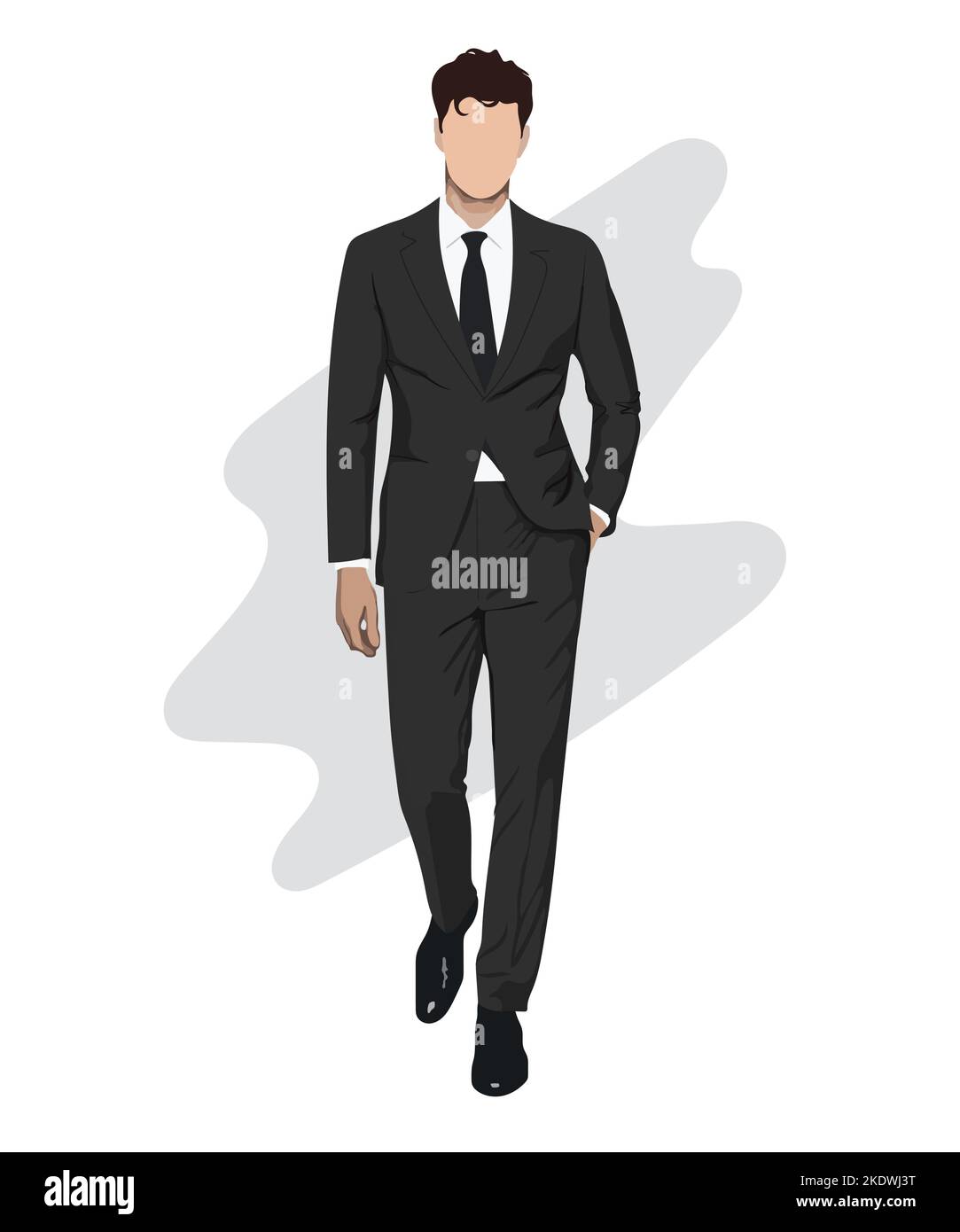 Stylish Male Businessman In A Business Suit On An Interesting
