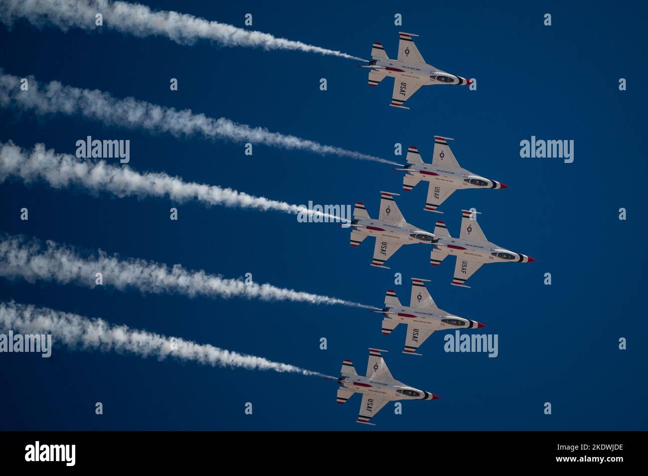 F-16 Fighting Falcon fighter jets assigned to the U.S. Air Force Air ...