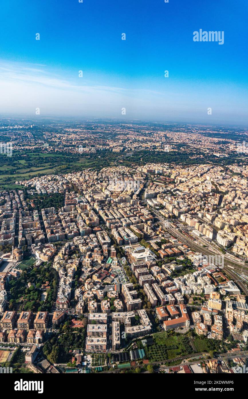 Rare aerial view over Rome, Italy Stock Photo - Alamy