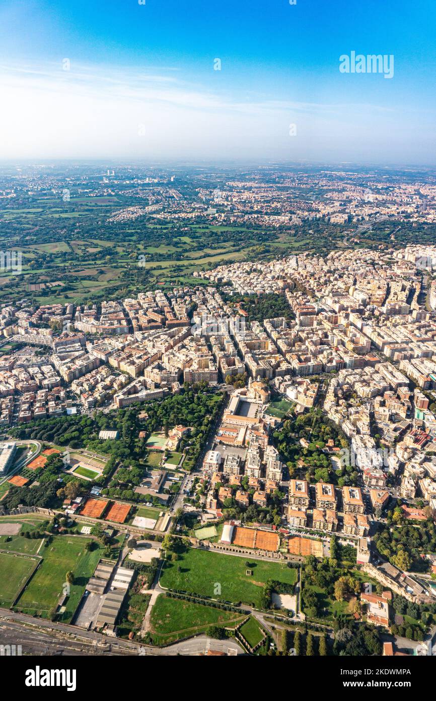 Drone over rome hi-res stock photography and images - Alamy