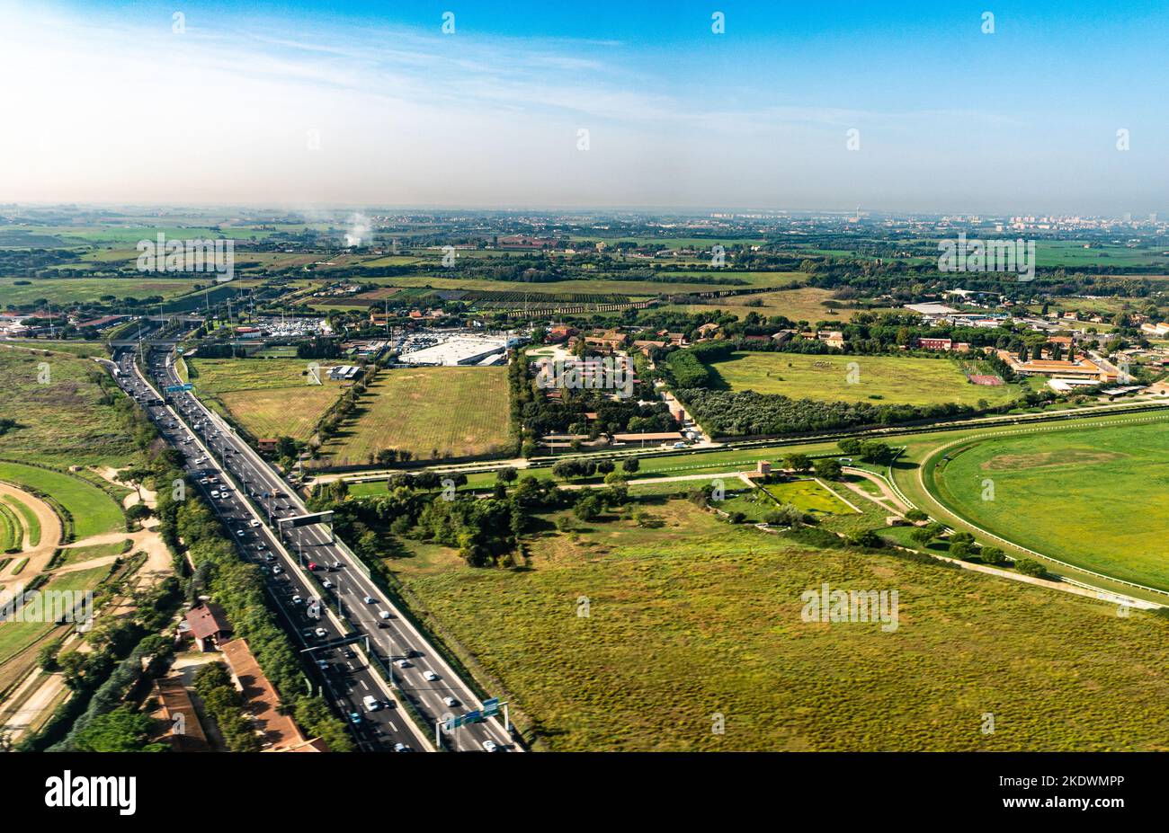 Rare aerial view over Rome, Italy Stock Photo - Alamy