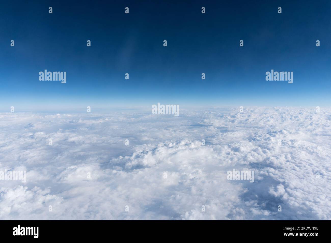 View from a airplane window at 35.000 feet high Stock Photo - Alamy