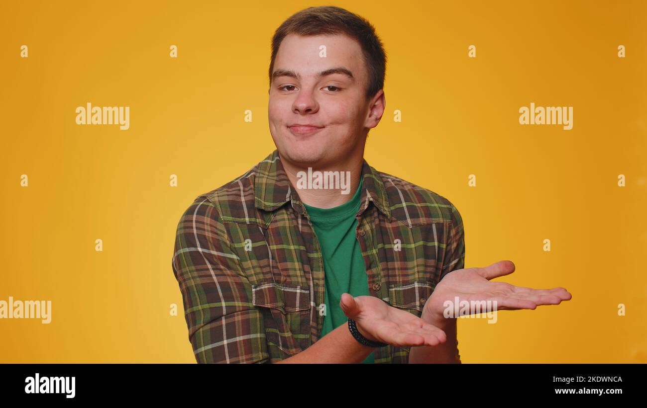 Man raising hands asking what why reason of failure demonstrating ...