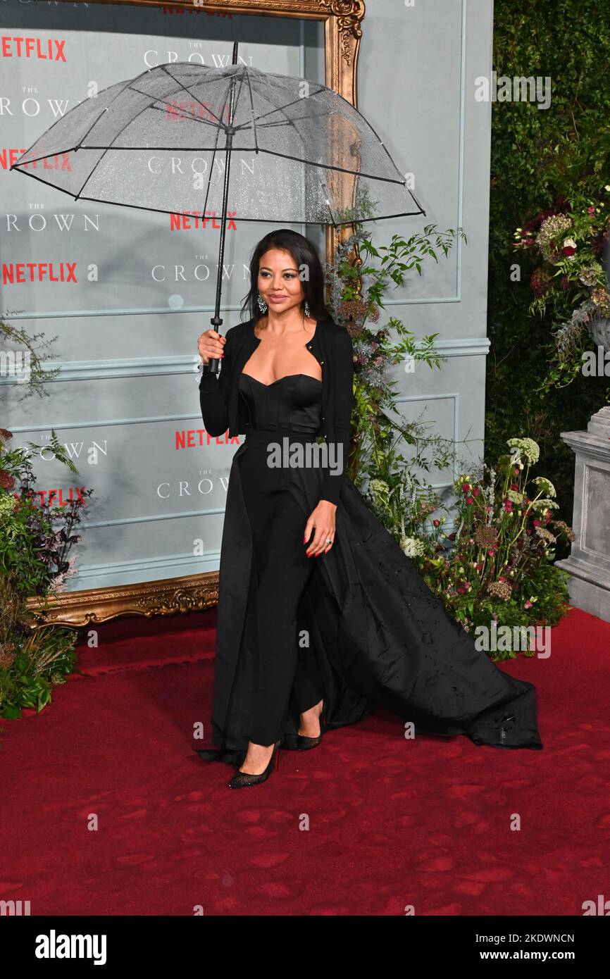 London, UK - 8th November 2022 Emma Weymouth at Netflix World Premiere ...