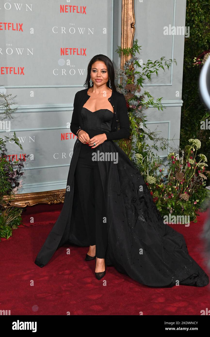 London, UK - 8th November 2022 Emma Weymouth at Netflix World Premiere ...