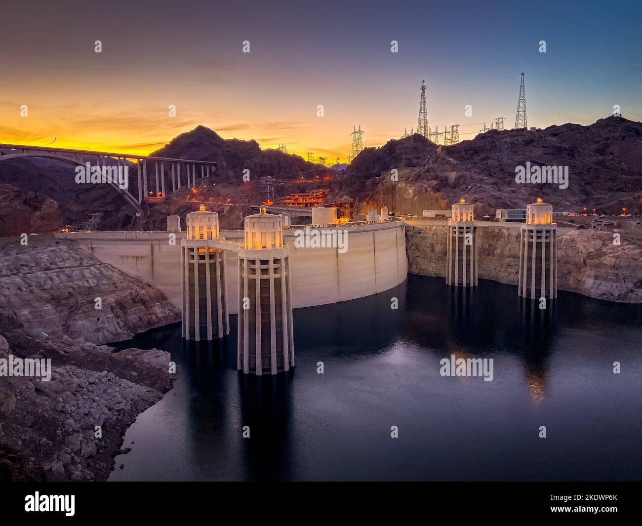 Lake mead hoover dam low water hi-res stock photography and images - Alamy