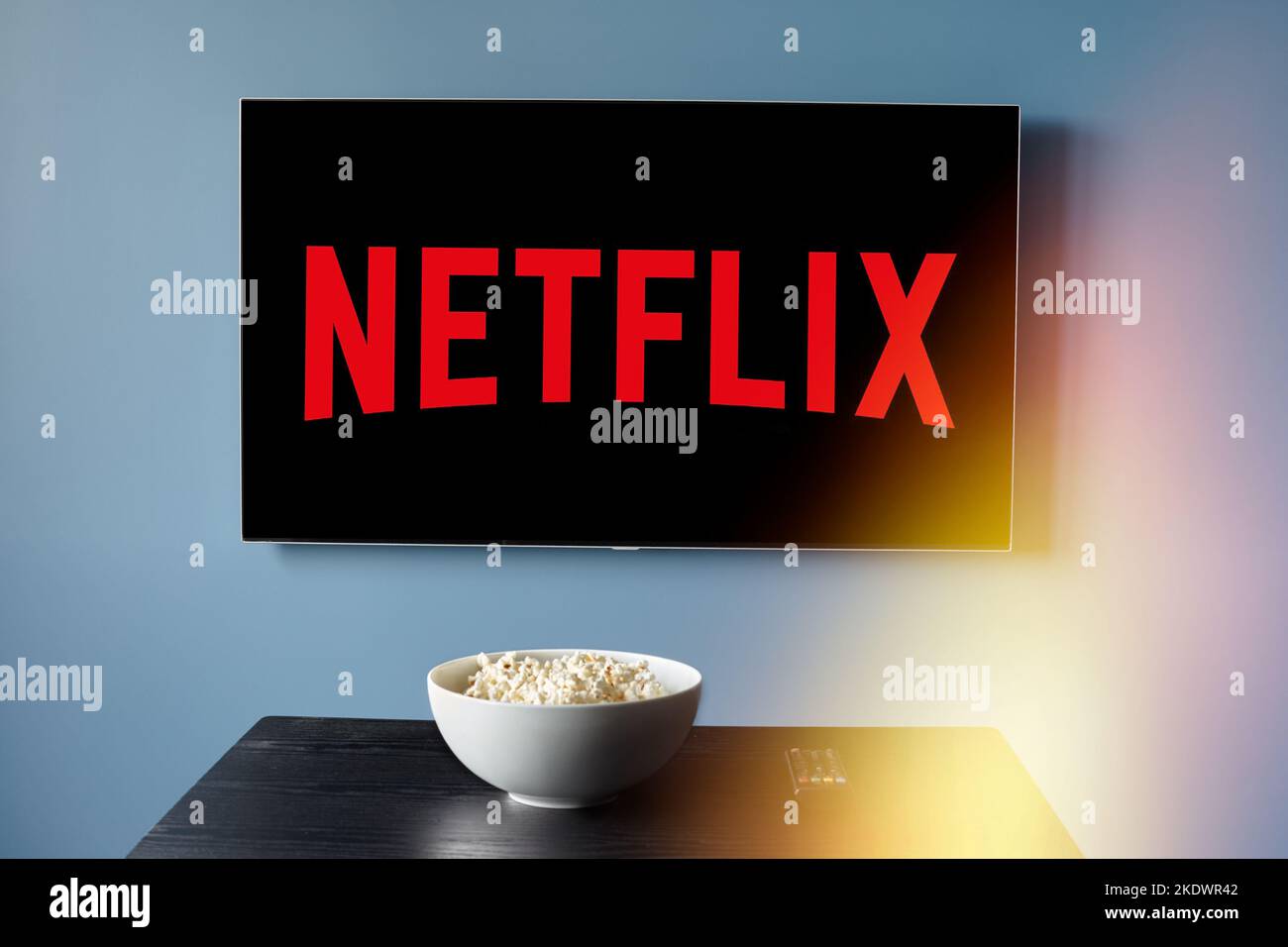 TV Television with Netflix logo on screen Stock Photo - Alamy