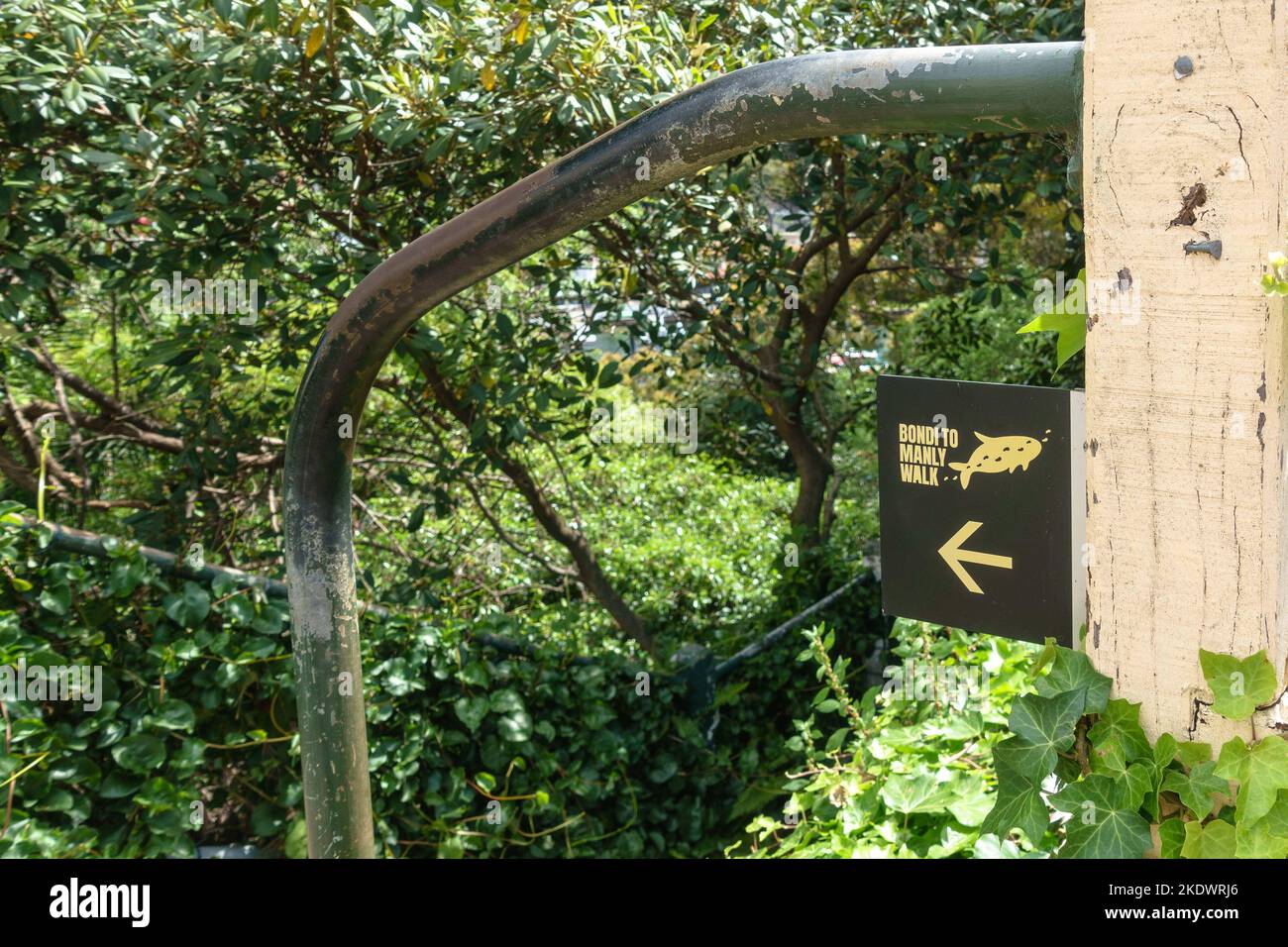 A sign for the Bondi to Manly Walk in Neutral Bay, Sydney, Australia ...