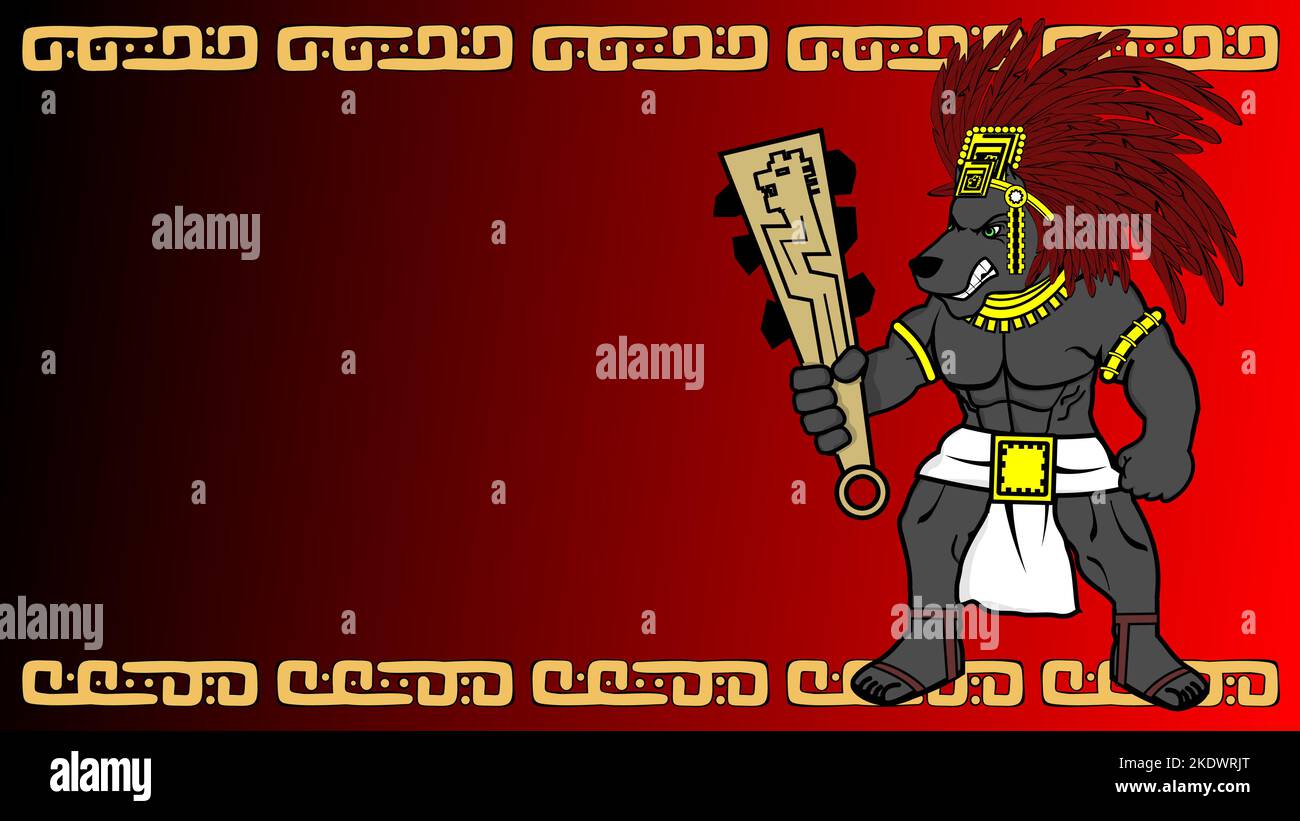 Aztec god xolotl mexico Stock Vector Images - Alamy