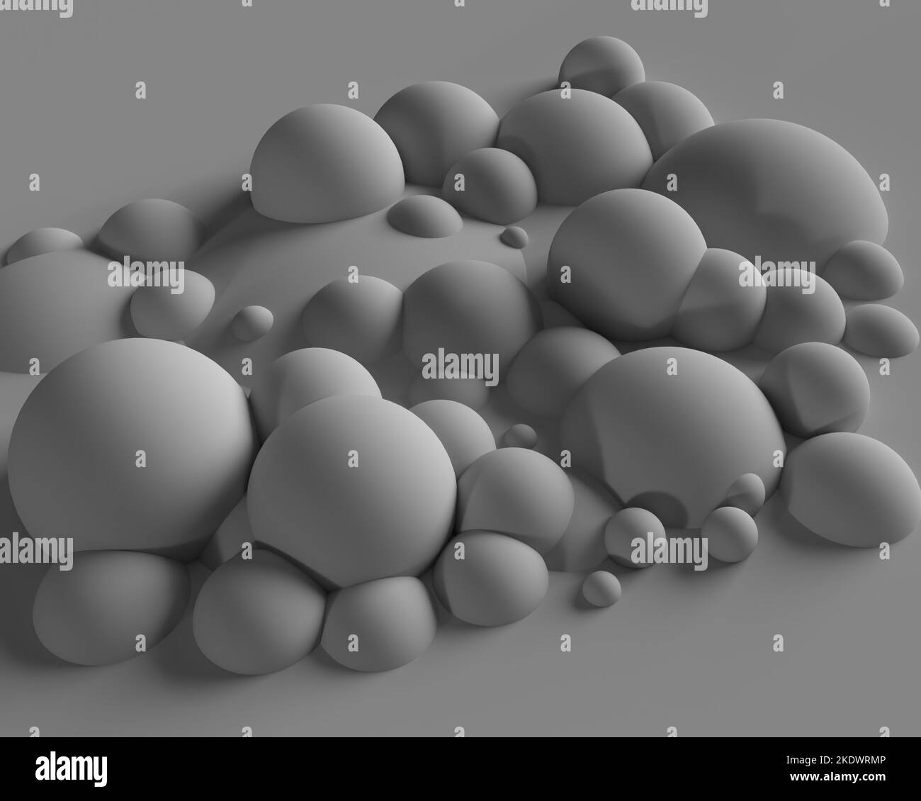 Gray matte bubbles. Texture. 3d illustration Stock Photo - Alamy