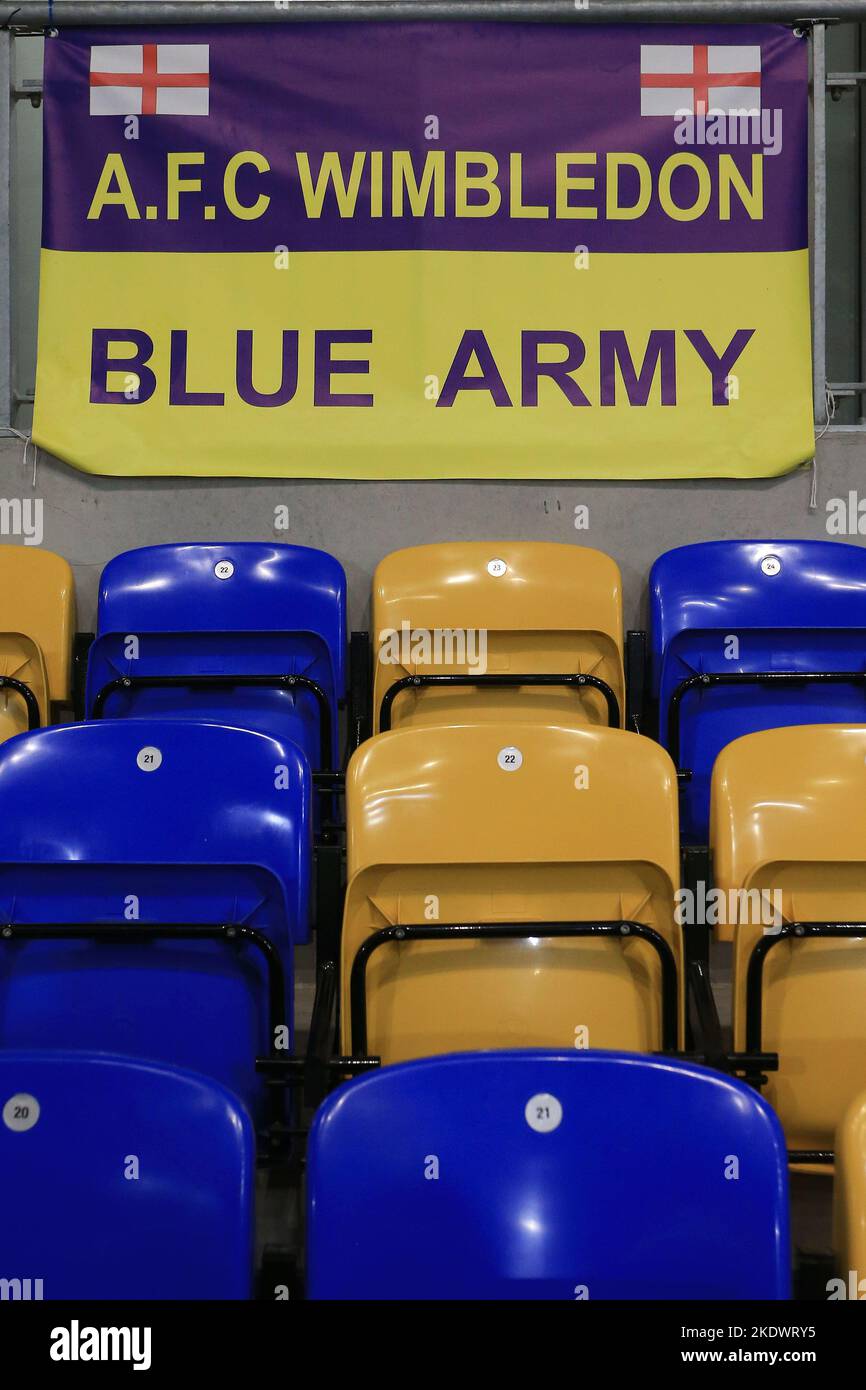 Afc wimbledon banner plough lane hi-res stock photography and images ...
