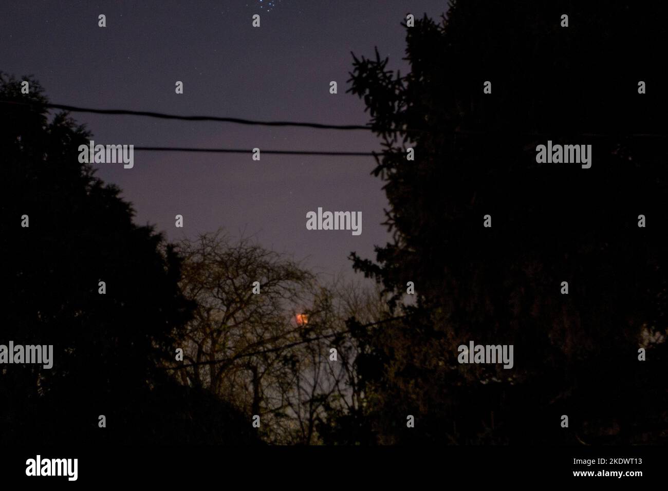 Lunar Eclipse, November 8, 2022, Columbus, Ohio Stock Photo - Alamy