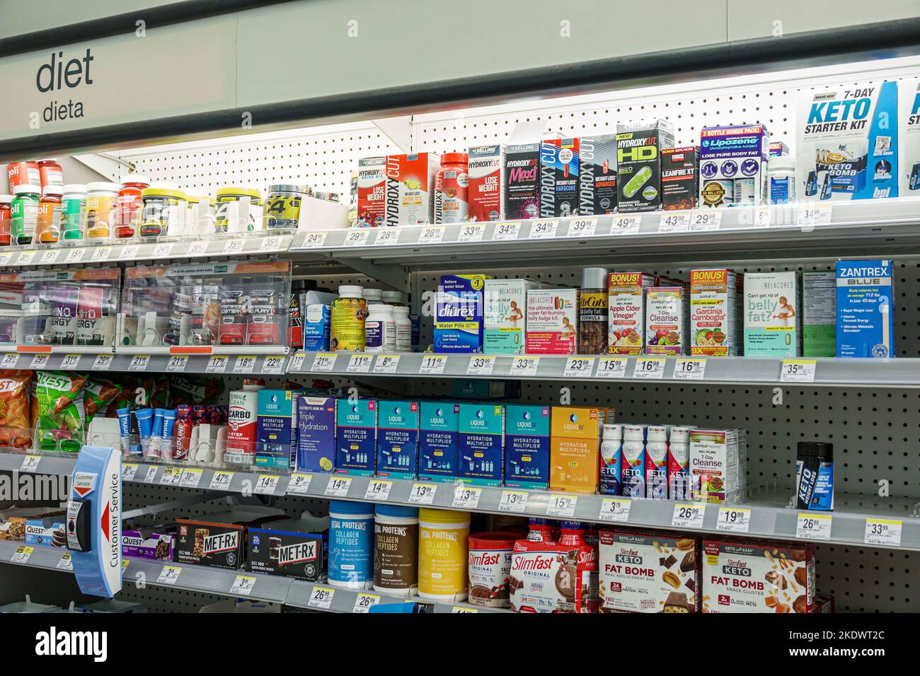 Walgreens pharmacy drugstore inside interior hi-res stock photography ...