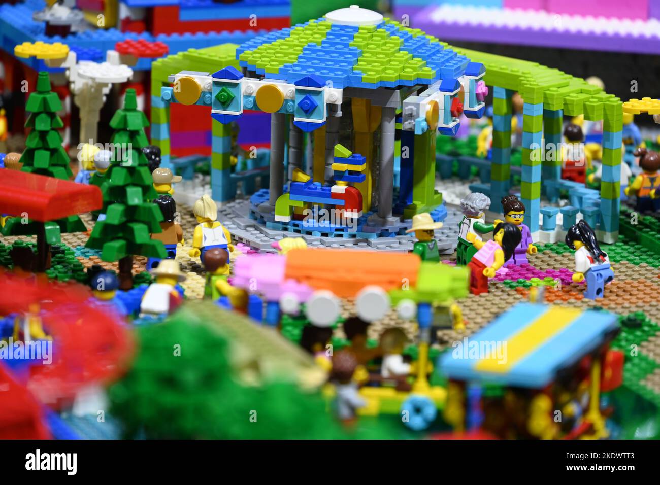 The design model of Shanghai LEGOLAND consisting of nearly 100,000 LEGO ...