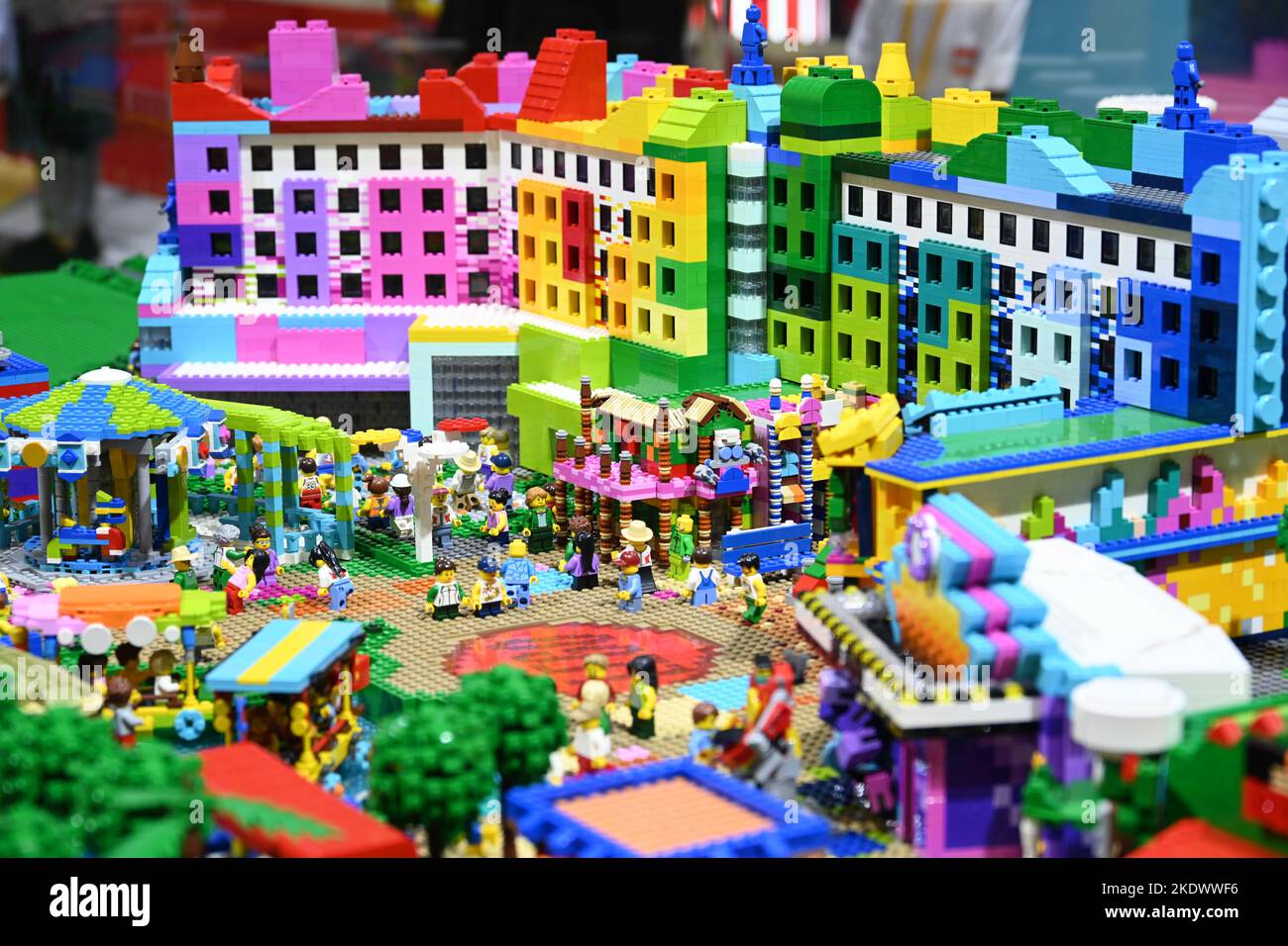 The design model of Shanghai LEGOLAND consisting of nearly 100,000 LEGO ...