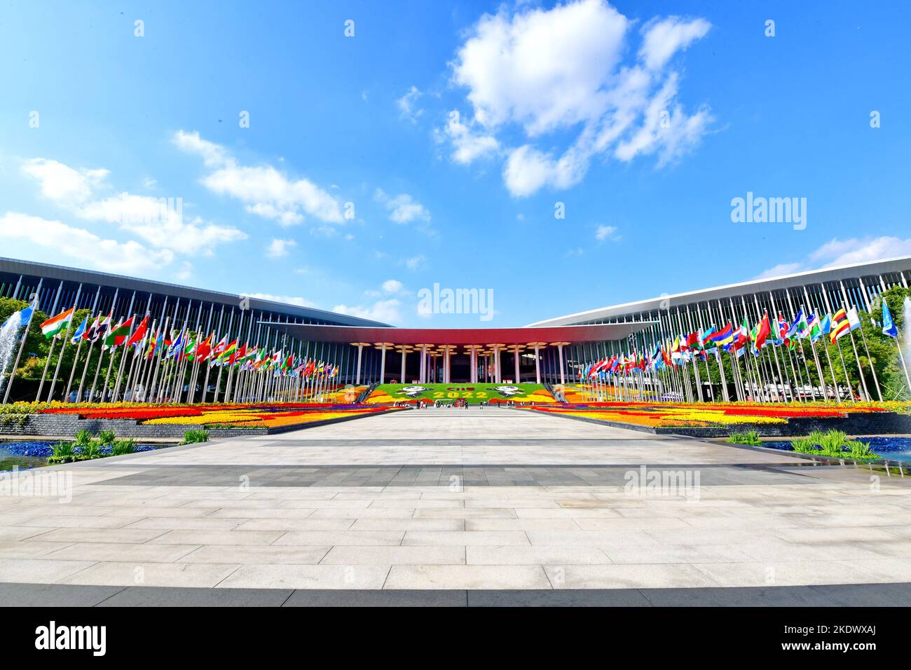 The National Exhibition and Convention Center looks beautiful against ...