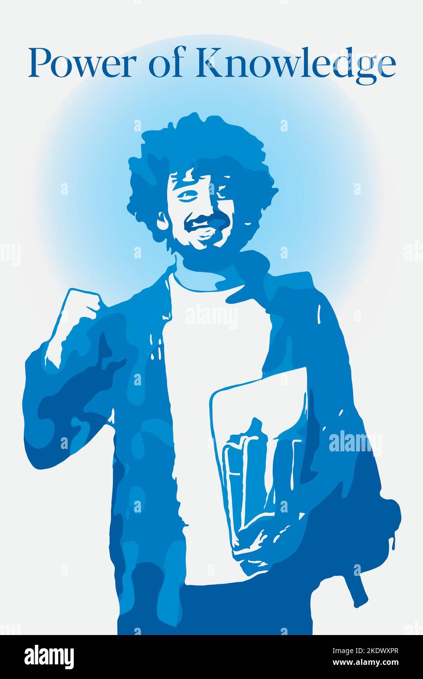 Indian college boy study Stock Vector Images - Alamy