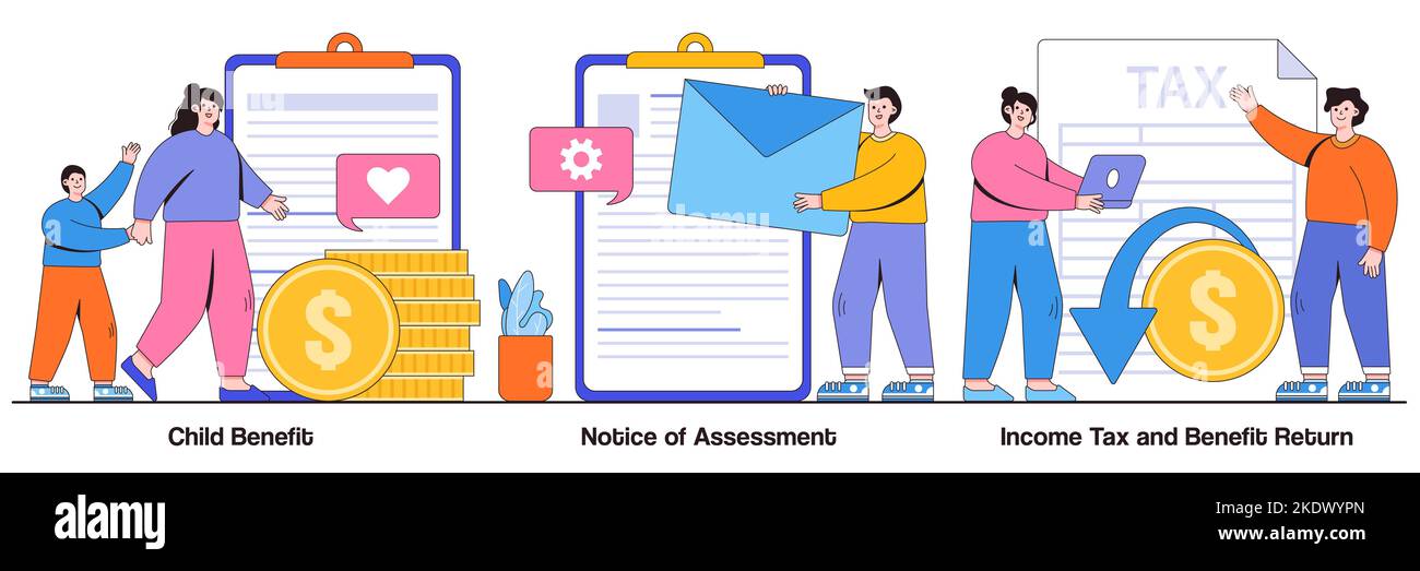 Child benefit, notice of assessment, income tax and benefit return ...
