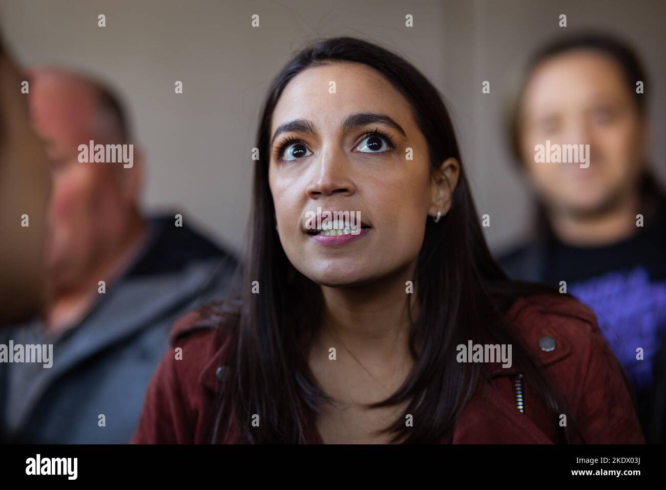Queens, USA. 08th Nov, 2022. The U.S. Congresswoman Alexandria Ocasio ...