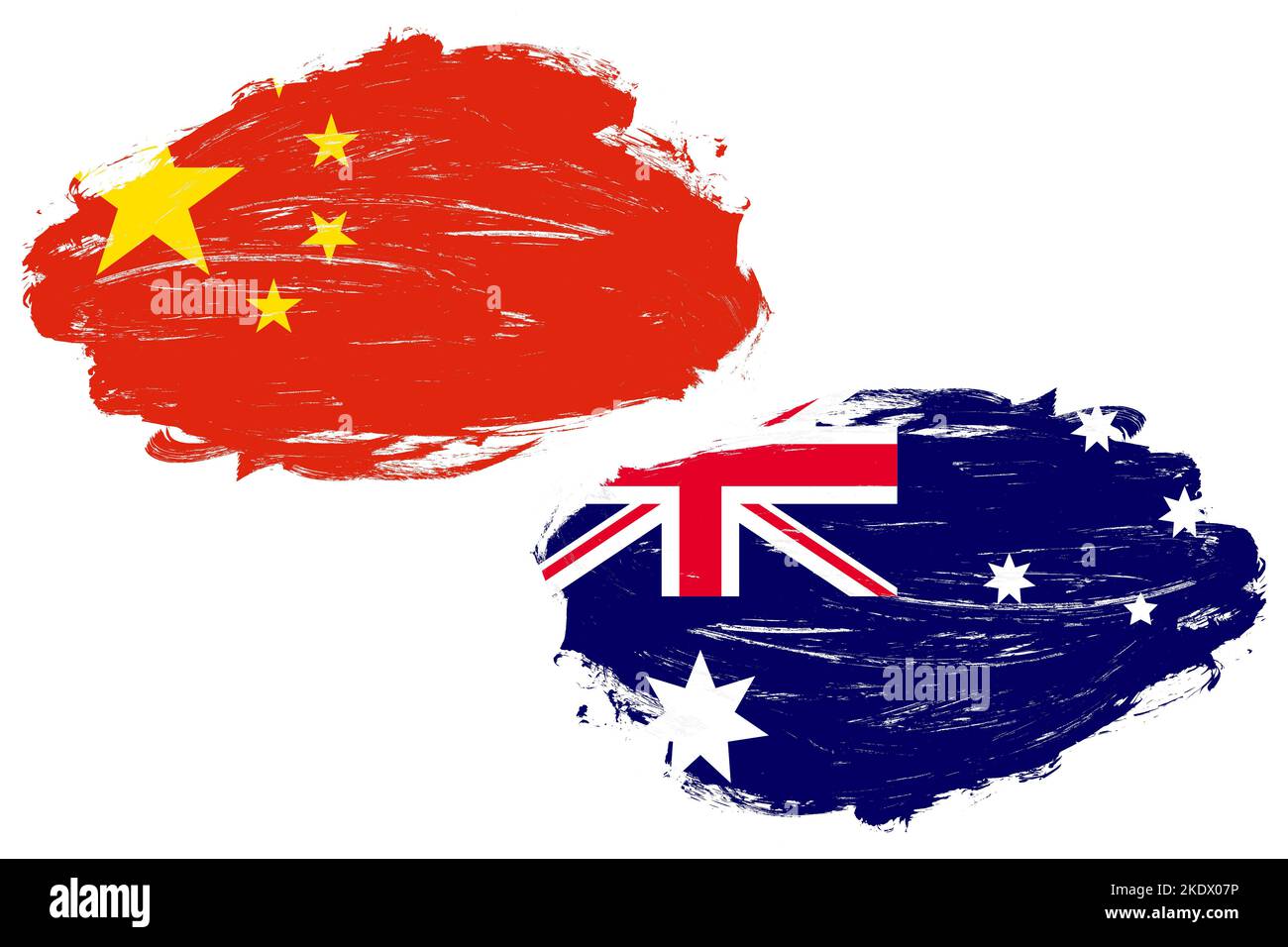 Australia flag china hi-res stock photography and images - Alamy