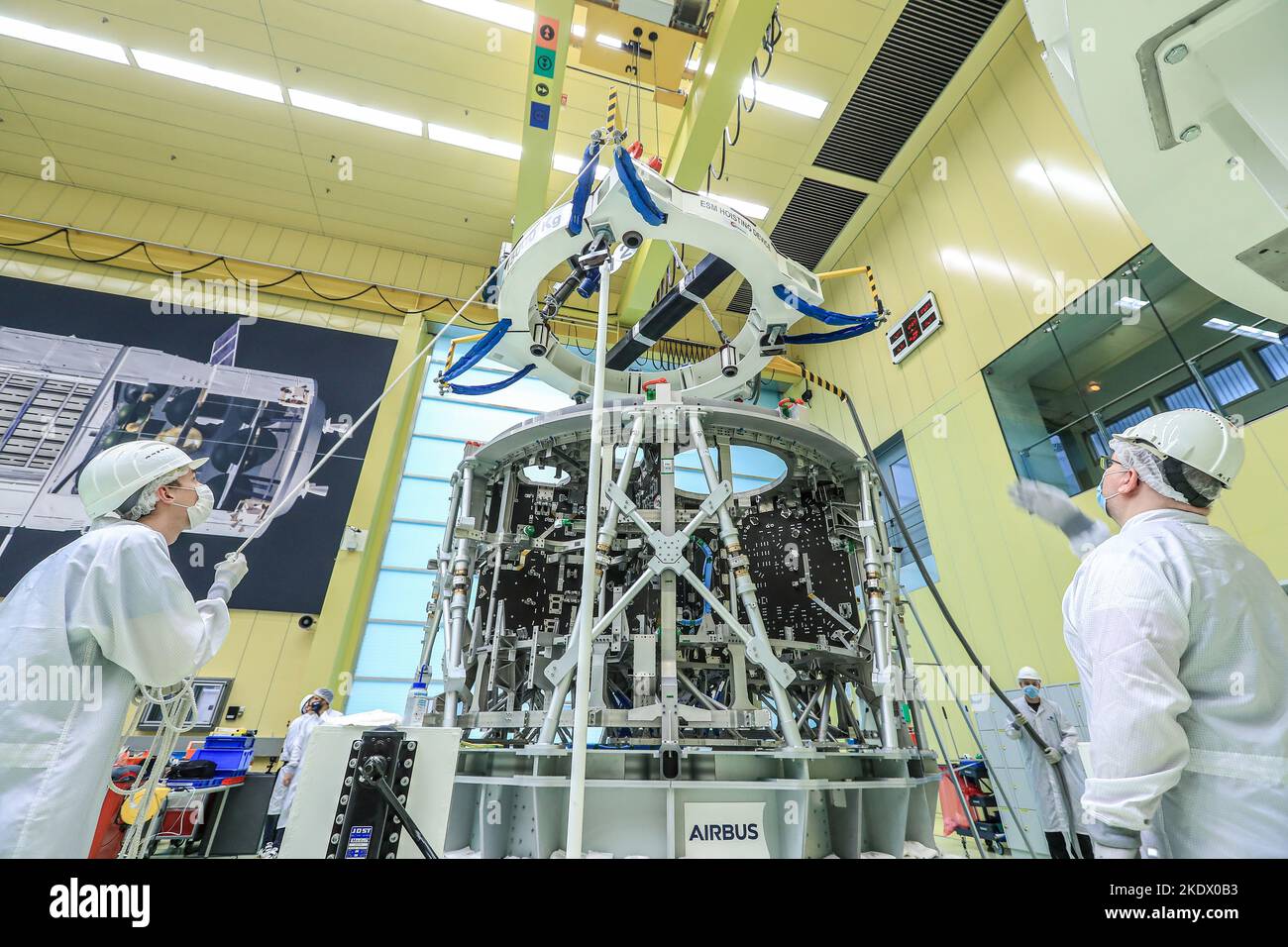 European Service Module structure being lifted Stock Photo - Alamy
