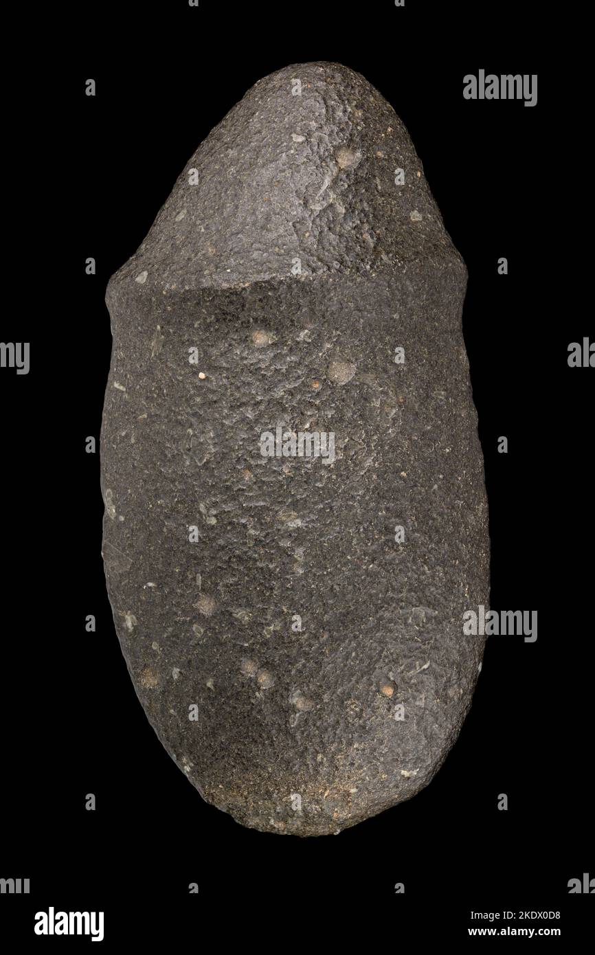 Throat of an axe in basalt Stock Photo - Alamy