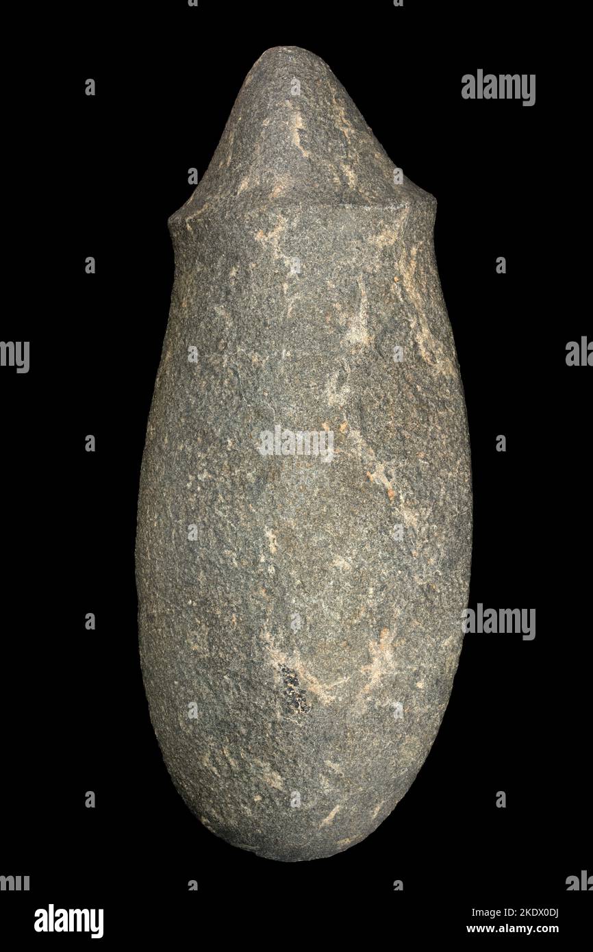 Basalt throat axe Stock Photo - Alamy