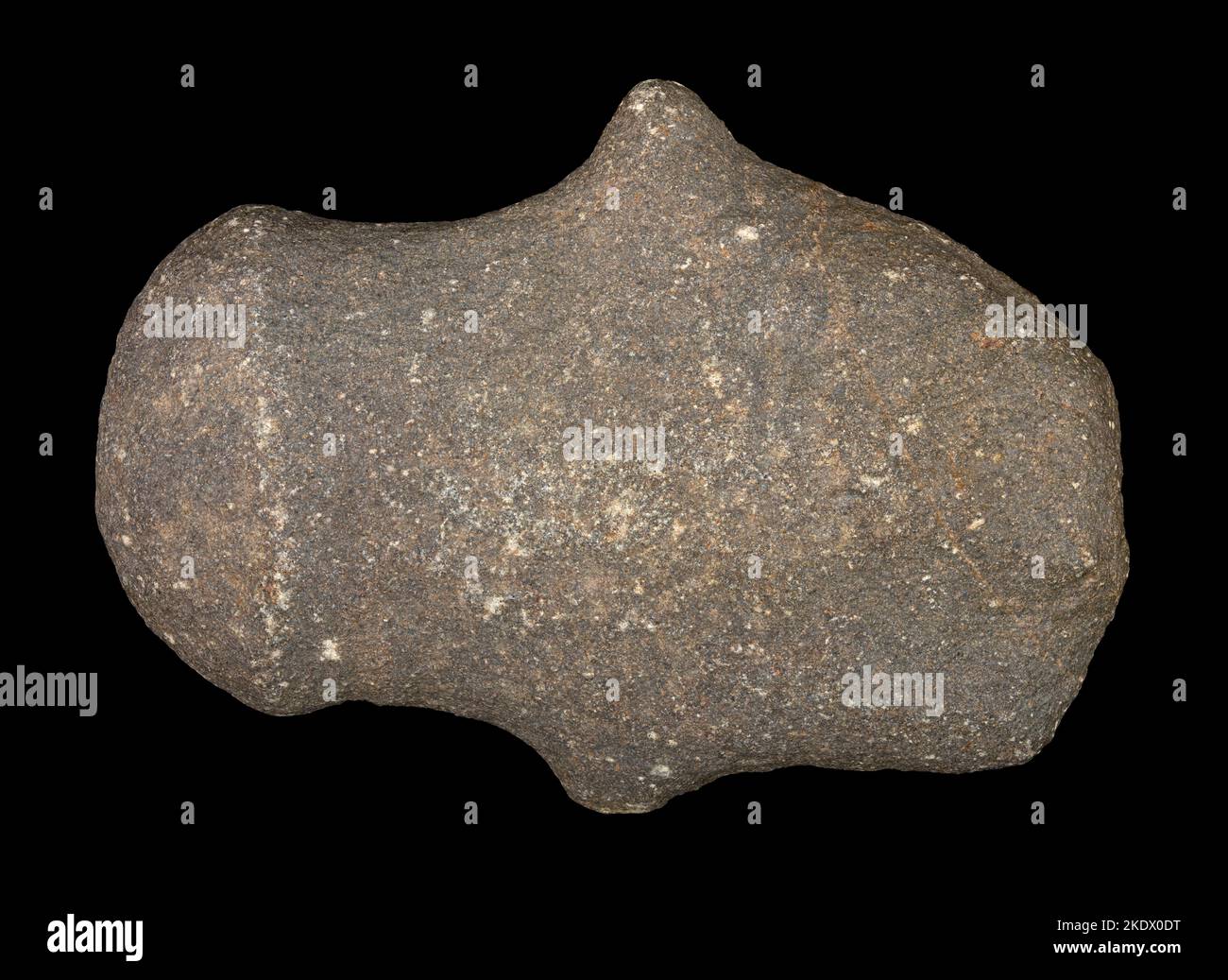 Neolithic basalt throat axe Stock Photo - Alamy