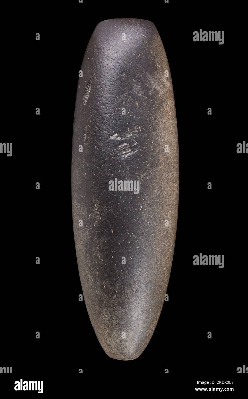 Stone polished axe Stock Photo - Alamy