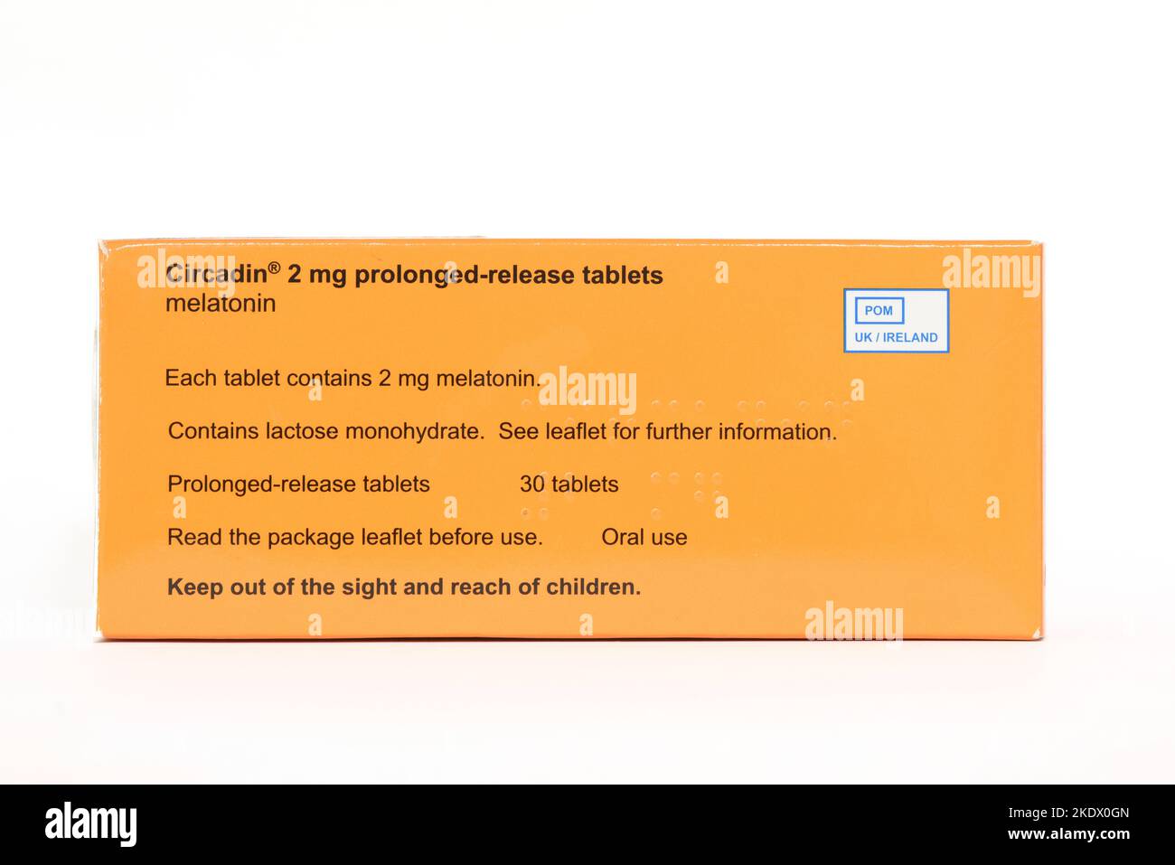 Circadin melatonin hormone packaging Stock Photo - Alamy